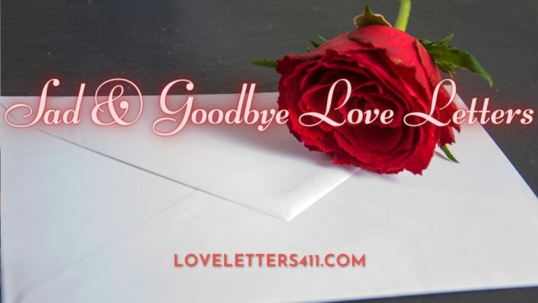 MY GOODBYE LOVE LETTER - Love Letters | Romantic, Secret, Love Messages ...